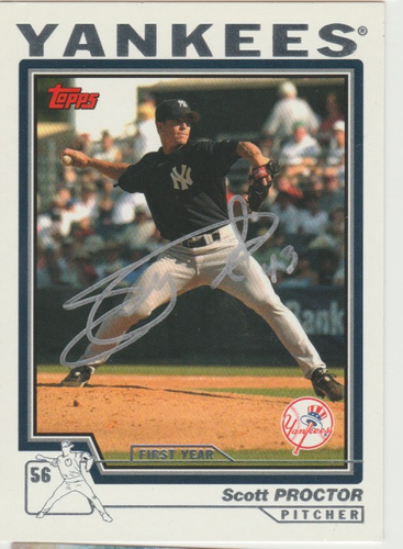 Scott Proctor authentic signed autographed trading card COA | eBay