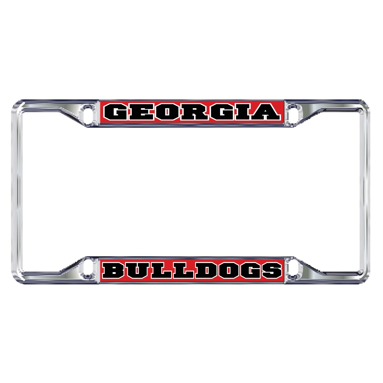 UGA UNIVERSITY OF GEORGIA Bulldogs Chrome License Plate Tag Frame | eBay