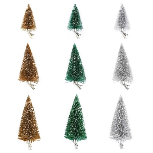 Desktop Mini Christmas Tree Miniature Pine Tree With Clips For ...