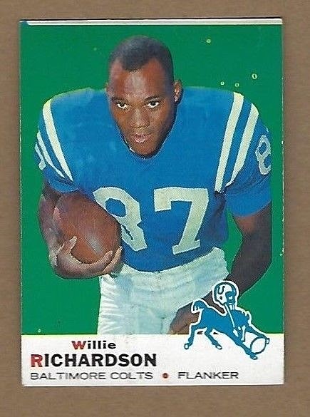 1969 TOPPS WILLIE RICHARDSON FOOTBALL CARD #5 EX | eBay