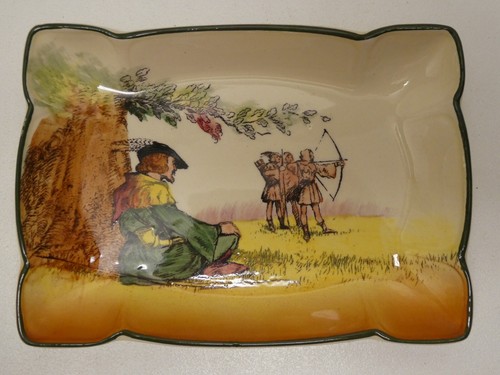 ROYAL DOULTON POTTERY UNDER THE GREENWOOD TREE ROBIN HOOD ARCHERS PLATE ...