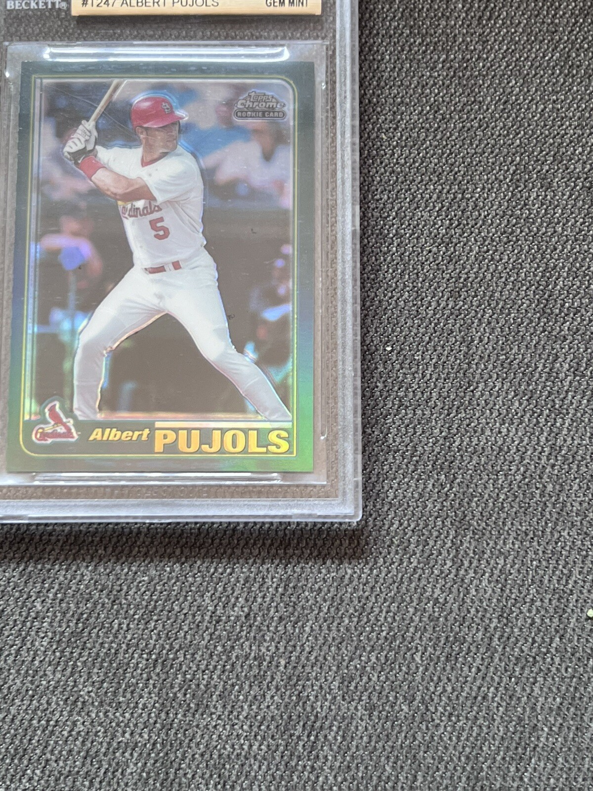 2001 Topps Chrome Traded Retrofractors #T247 Albert Pujols rc BGS 9.5 ...