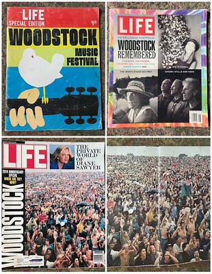 (3) LIFE Magazine Special Issues, All WOODSTOCK, Musical Festival ...