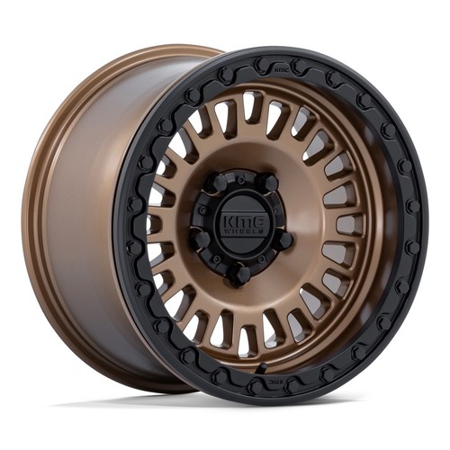 KMC KS242 Aztec Beadlock 15x7 ATV/UTV Wheel-Bronze (5x4.5)+38mm ...