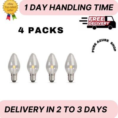 7-Watt Equivalent C7 Daylight White LED Night Light Replacement Bulb ...