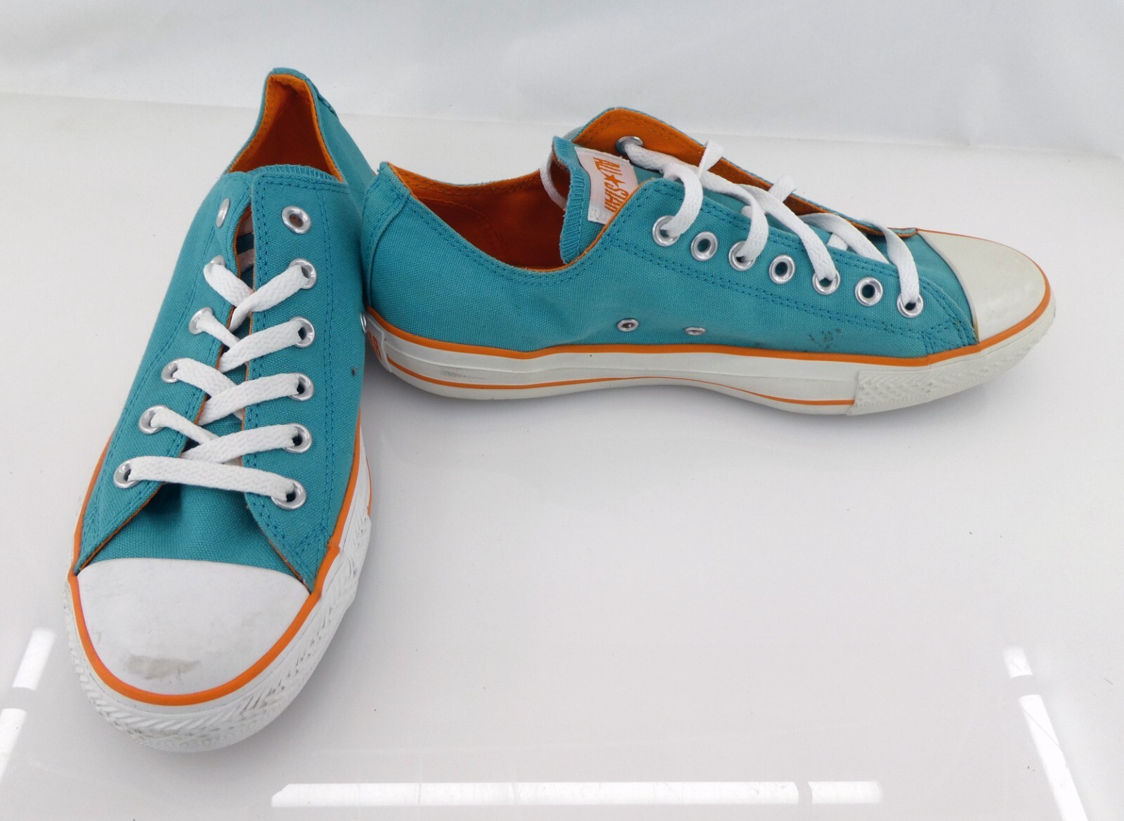 Converse Shoes Chuck Taylor All Star Ox Sea Blue/Orange Sneaker ...