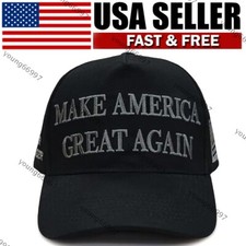 2020 Donald Trump Black Hat Make America Great Again Embroidered Cap US ...