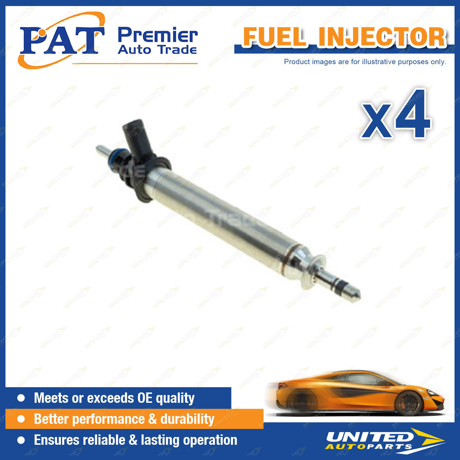 4 x PAT Fuel Injectors for Mercedes Benz A45 A180 A200 A250 W176 A35 ...