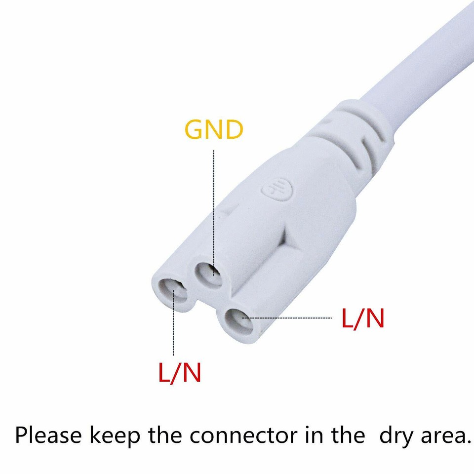 6FT 4-24 PCS Power Cords Cable With ON/OFF Switch for 3 Pin Integrated ...