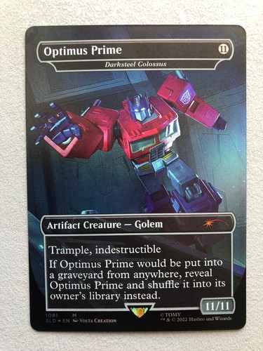 Mtg Carte Magic Secret Lair Optimus Prime Darksteel Colossus English ...