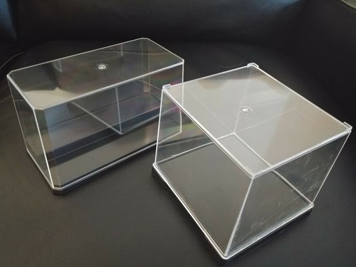 Mini Display Case with Base Clear Show Box for collectibles | eBay