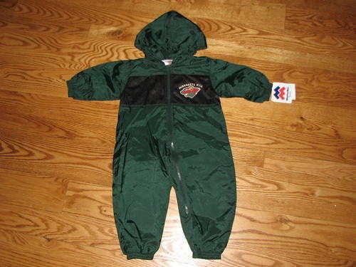 NEW Minnesota Wild Baby Windsuit Coverall Size 12M 12 Mo Boys Girls ...