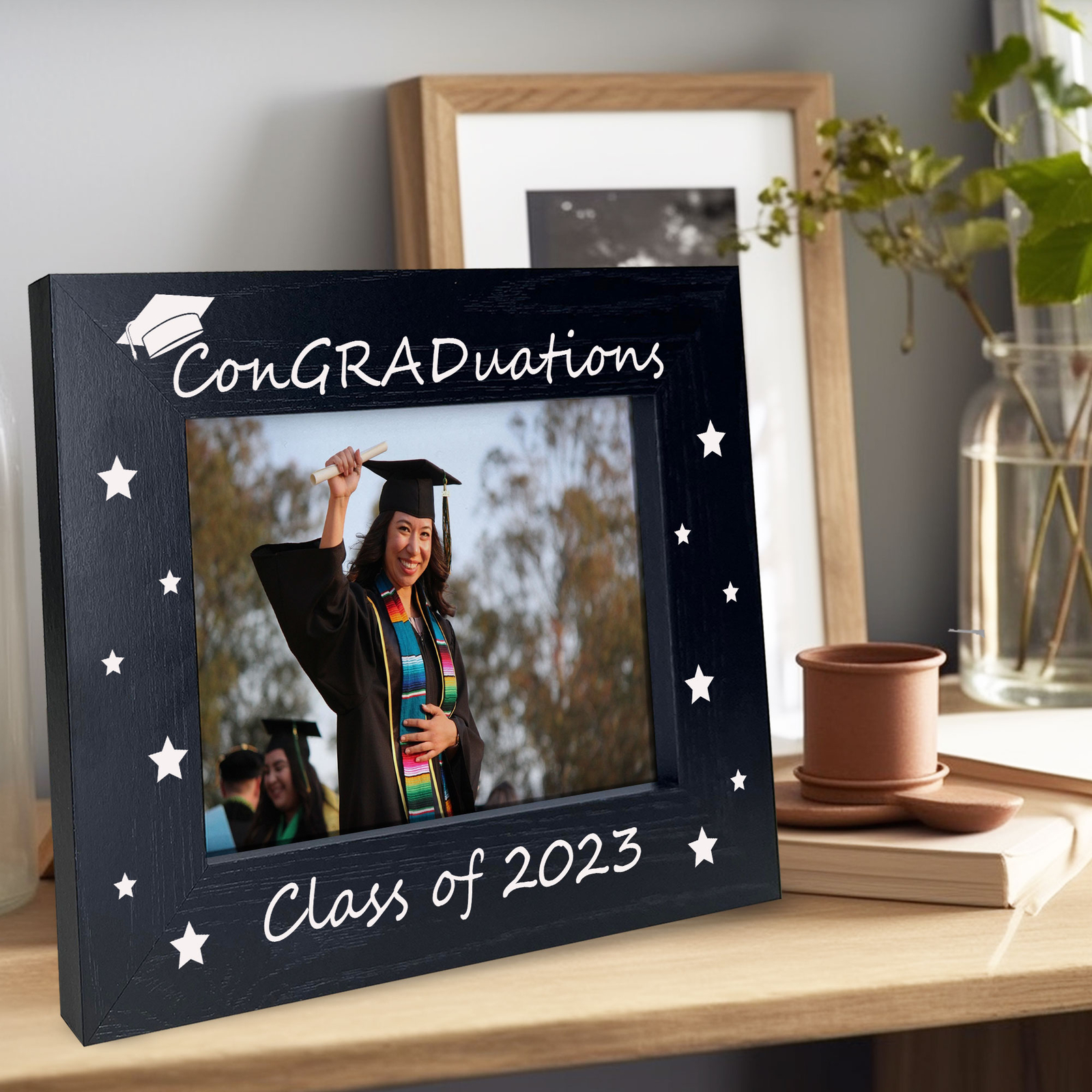 Personalised Graduation Gifts For Daughter Son Wooden Photo Frame Class ...