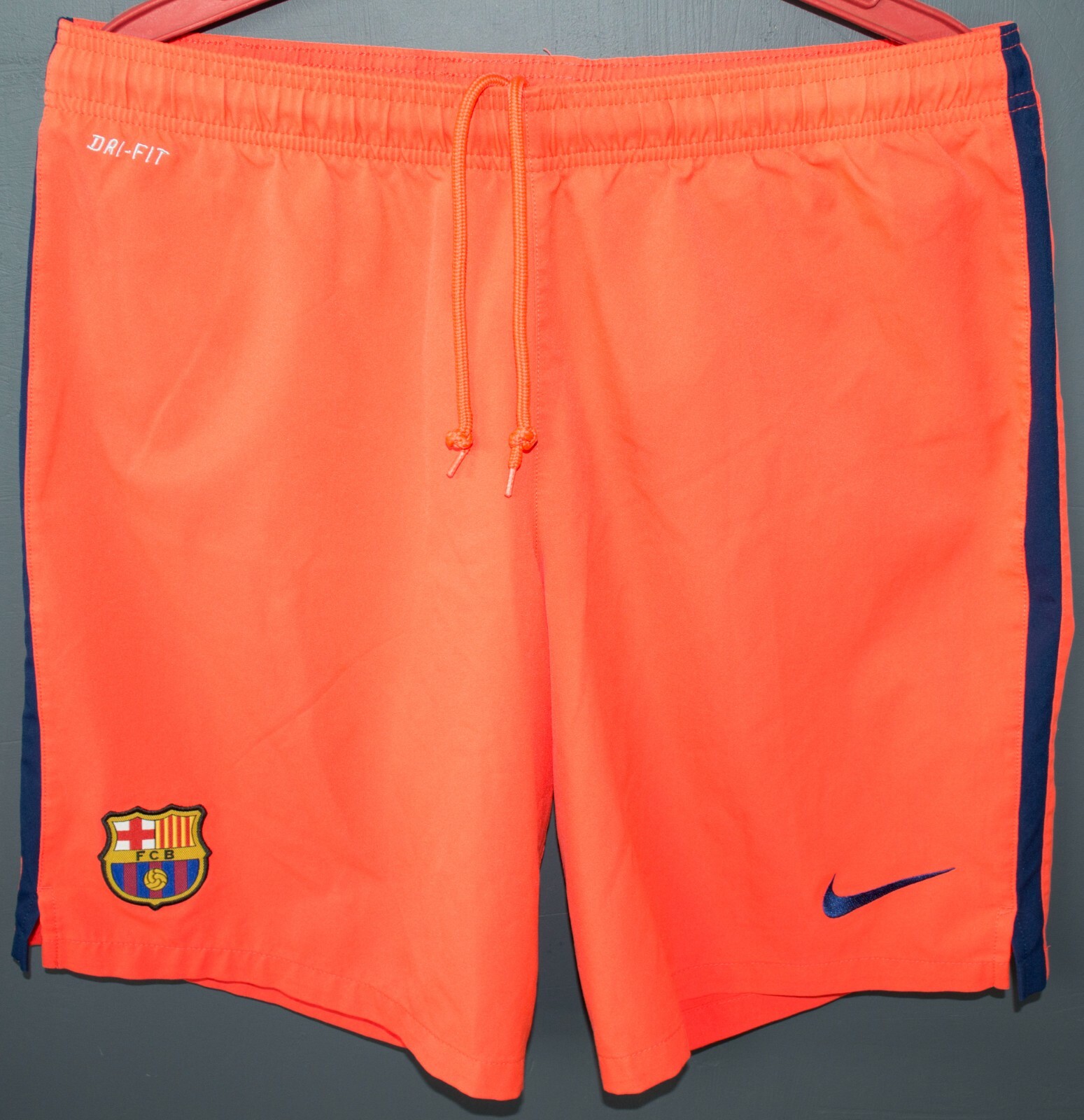 Barcelona Shorts 2014/2015 Football Soccer Mens Pantalone Nike Top Size ...