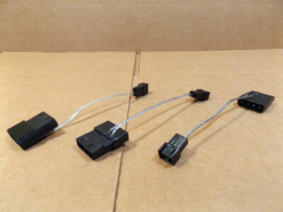 Three (3) Rosewill 3-Pin Case Fan to Molex 4-Pin Adapters (Daisy Chain ...