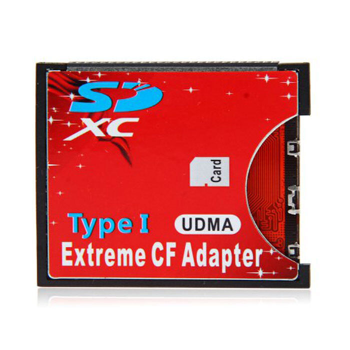 SD SDHC SDXC to High-Speed Extreme Compact CF Type I Adapter For 16/32 ...