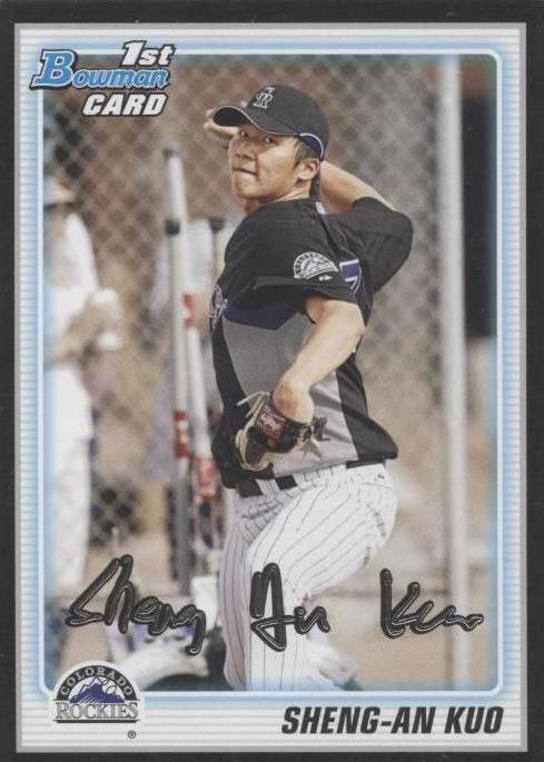 2010 Bowman - Prospects Sheng-An Kuo #BP52 Black (RC) for sale online ...