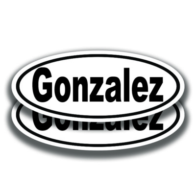 GONZALEZ NAME DECALs 2 Stickers Bogo Car Truck Bumper Window | eBay