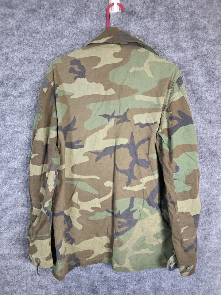 Vintage USMC BDU Field Jacket Mens Large Woodland Camo Ripstop Military ...
