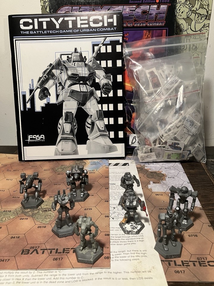 FASA Citytech The Advanced Battletech Game Of 3050 Combat Secon Edition ...