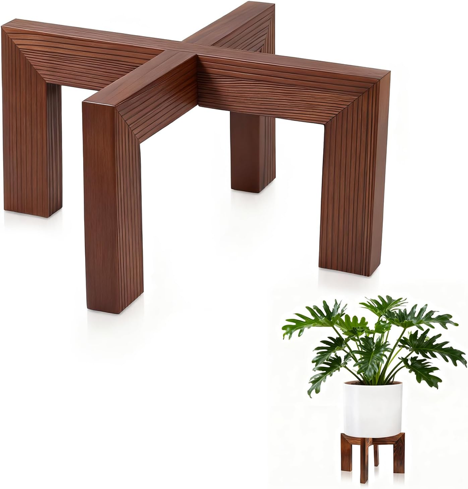 Plant Stand Indoor, Large Wooden Plant Stands, Plant Risers for Inside ...