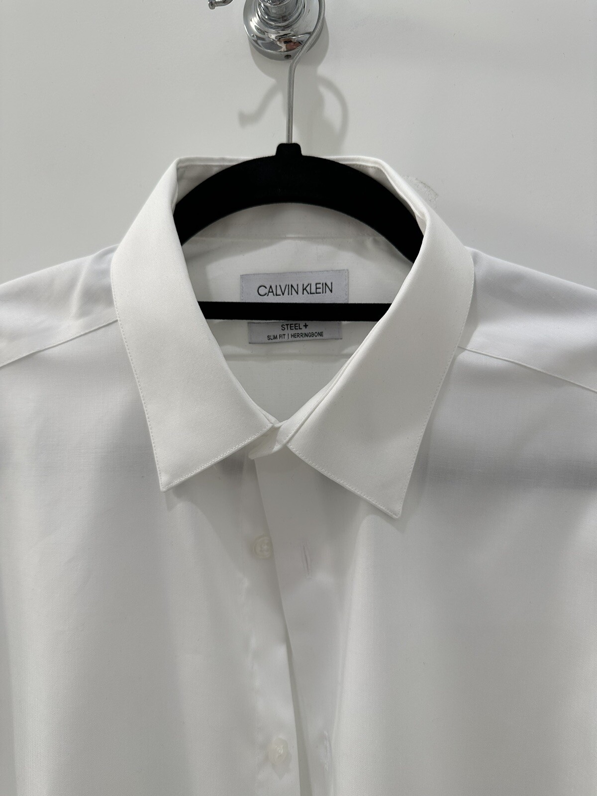 Calvin Kelin 15.5 32/33 White Shirt | eBay