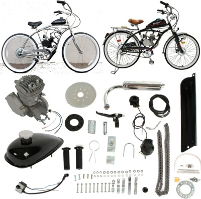 Bicycle Auxiliary Power Engine Kit 110cc 2 Stroke Motor Engine Upgrade ...