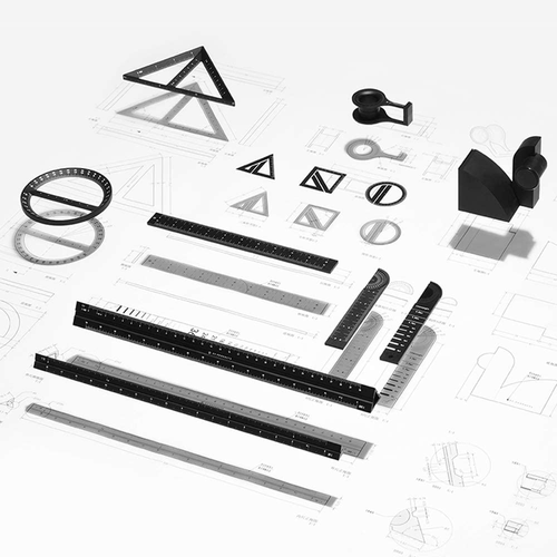 12 Inch Architectural Scale Ruler Set, Laser-Etched Aluminum ...