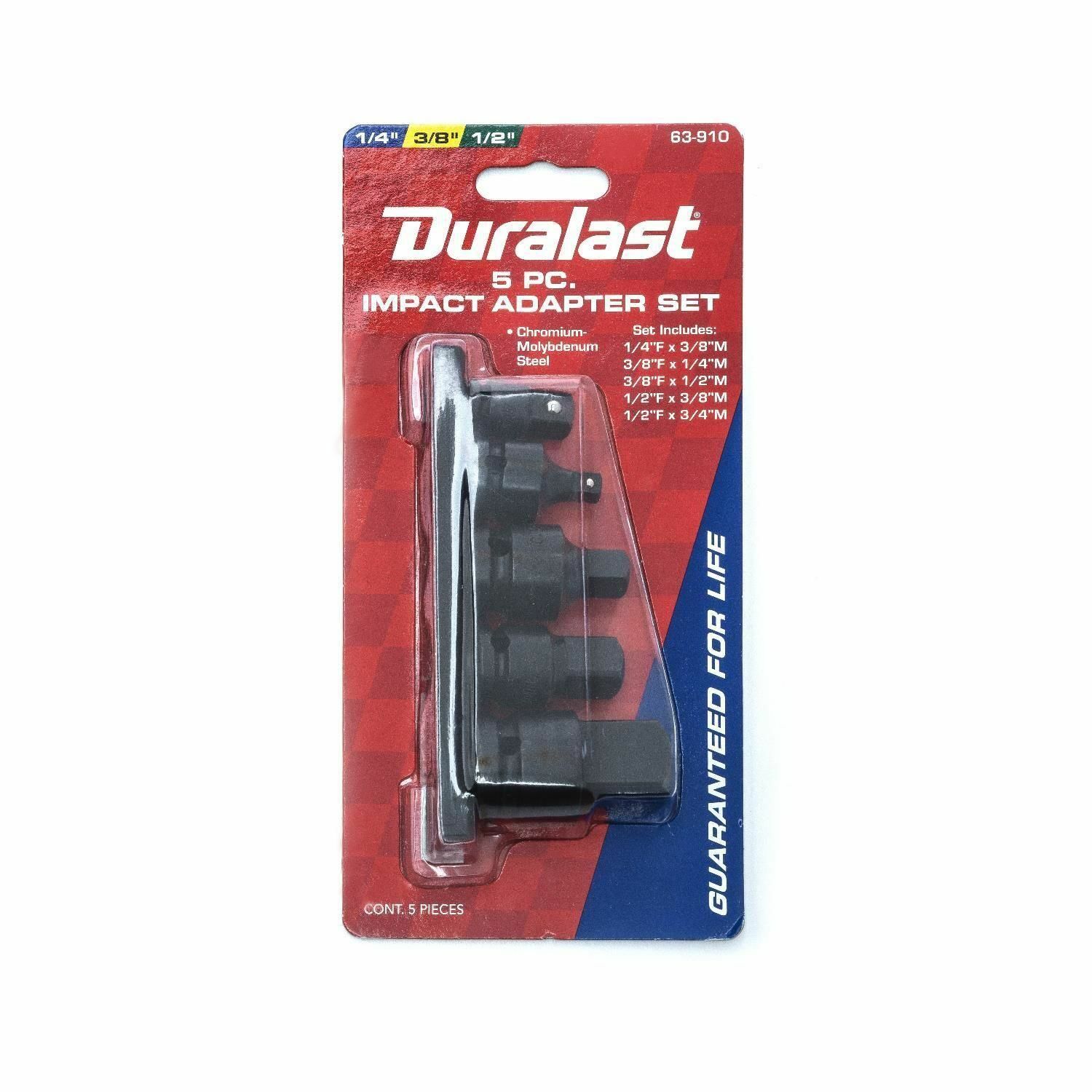 Duralast 5 Piece Impact Adapter Set (Model 63-910) for sale online | eBay
