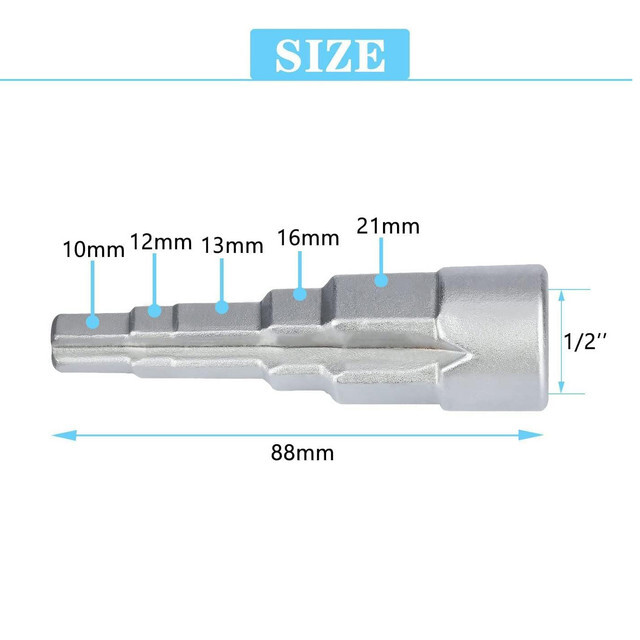 Universal Radiator Spud Wrench 1/2" Radiator Valve Key Spanner 5 Step ...