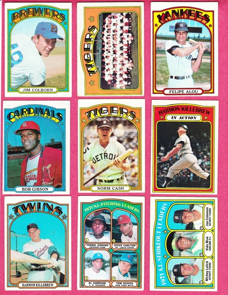 1972 Topps Baseball Cards, Pick 10 to Complete Your Set, VG to EX | eBay