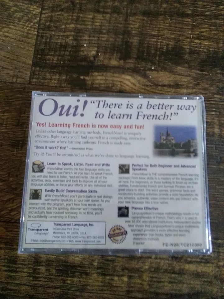 Learn French Now PC/Mac CD-Rom foreign language learning program New ...