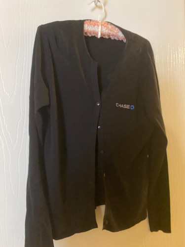 Official Chase Bank Uniform Cardigan Sweater Womens Twin Hill - Size ...