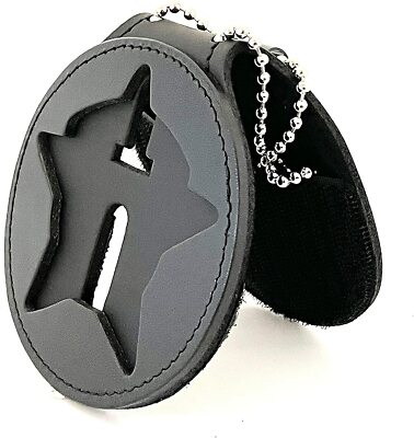 Chicago Police Officer Belt Clip Badge Holder & Beaded Chain For Neck ...