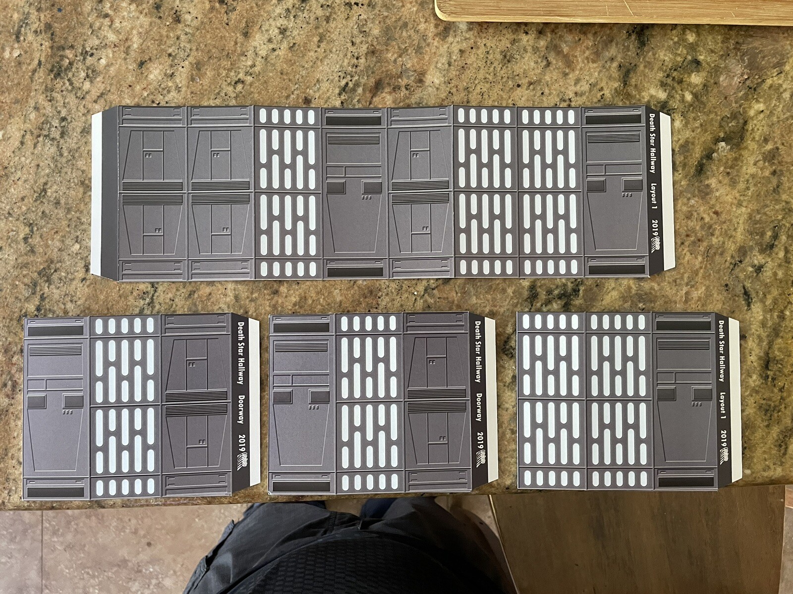 Star Wars 3.75" Death Star Action Figure Diorama Backdrop set of 4 | eBay