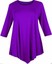 LADIES V-CUT TUNIC TOP PLUS SIZE LOOSE LADIES DRESS SWING BAGGY 3/4 ...