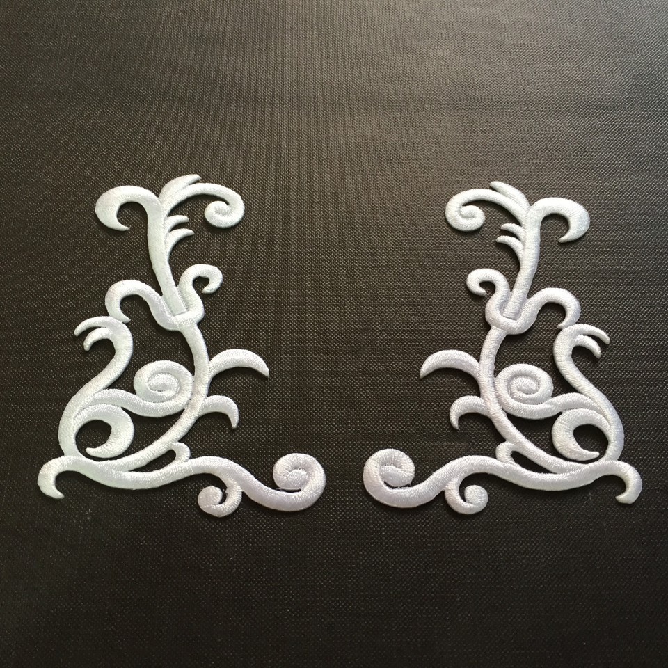 Celtic Knot Stencil Lace Applique Embroidered Iron On Patches Trinity ...