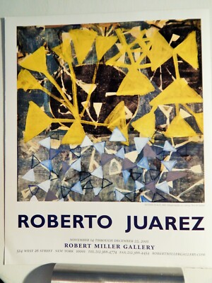 ROBERTO JUAREZ ART PIECE VTG ORIG 2001 ADVERTISEMENT | eBay