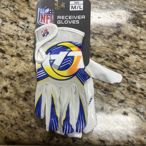 Franklin Sports Los Angeles Rams Youth NFL Football Receiver Gloves - M ...