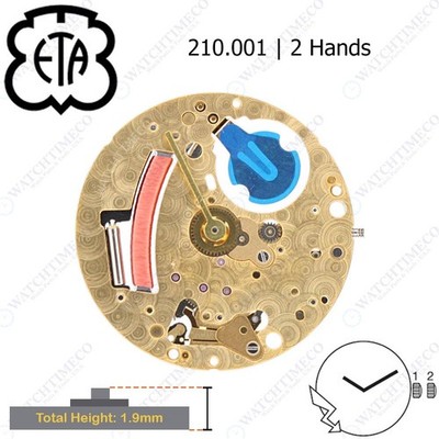 Genuine ETA 210.001 Watch Movement Swiss 2 Hands | eBay