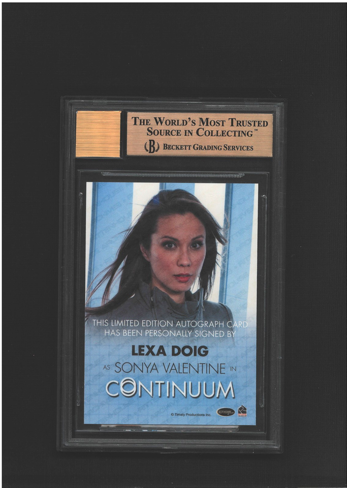 Lexa Doig Auto GEM MINT 9.5 ARROW V CHUCKY ANDROMEDA Continuum ...