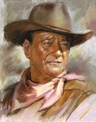 John Wayne, color, Duke, Actor, art printon archive paper by Star | eBay