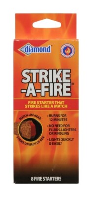 New Diamond Strike-a-Fire Fire Starter that Strikes Like a Match (534 ...