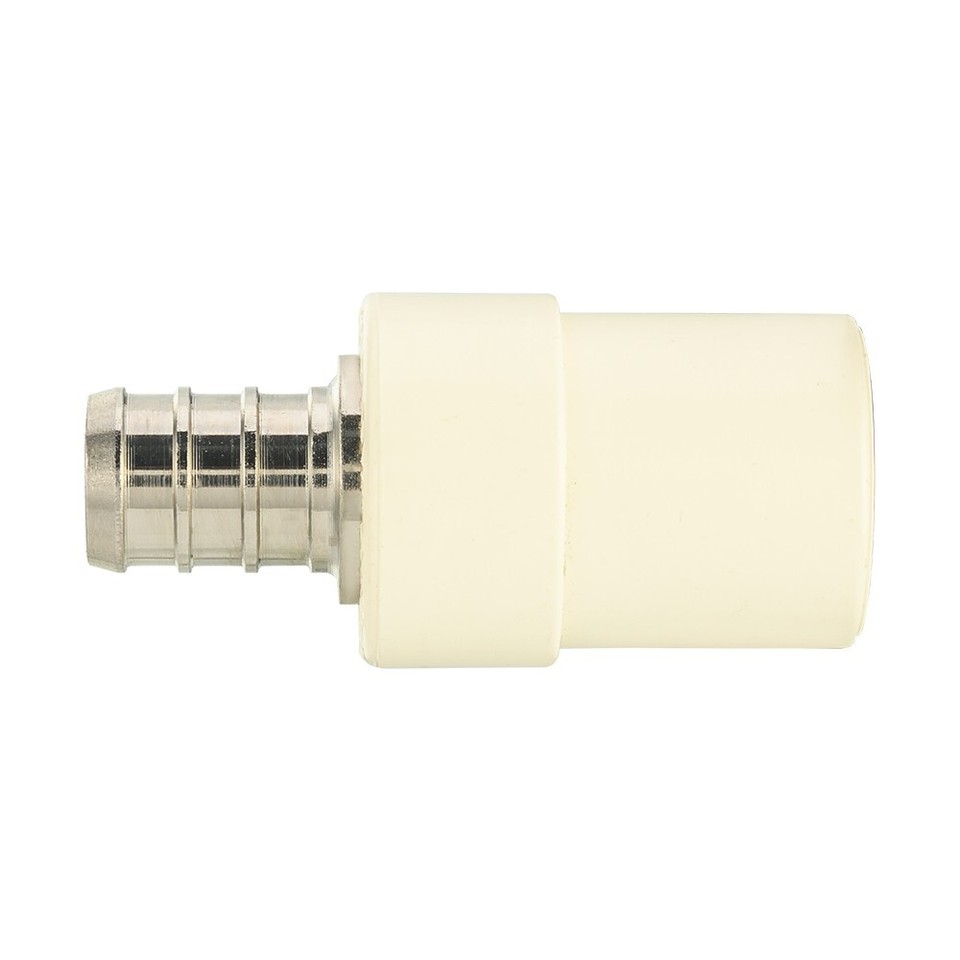 5 PCS EFIELD 1/2" PEX x 1/2" CPVC Transition Coupling Brass Barb Crimp ...