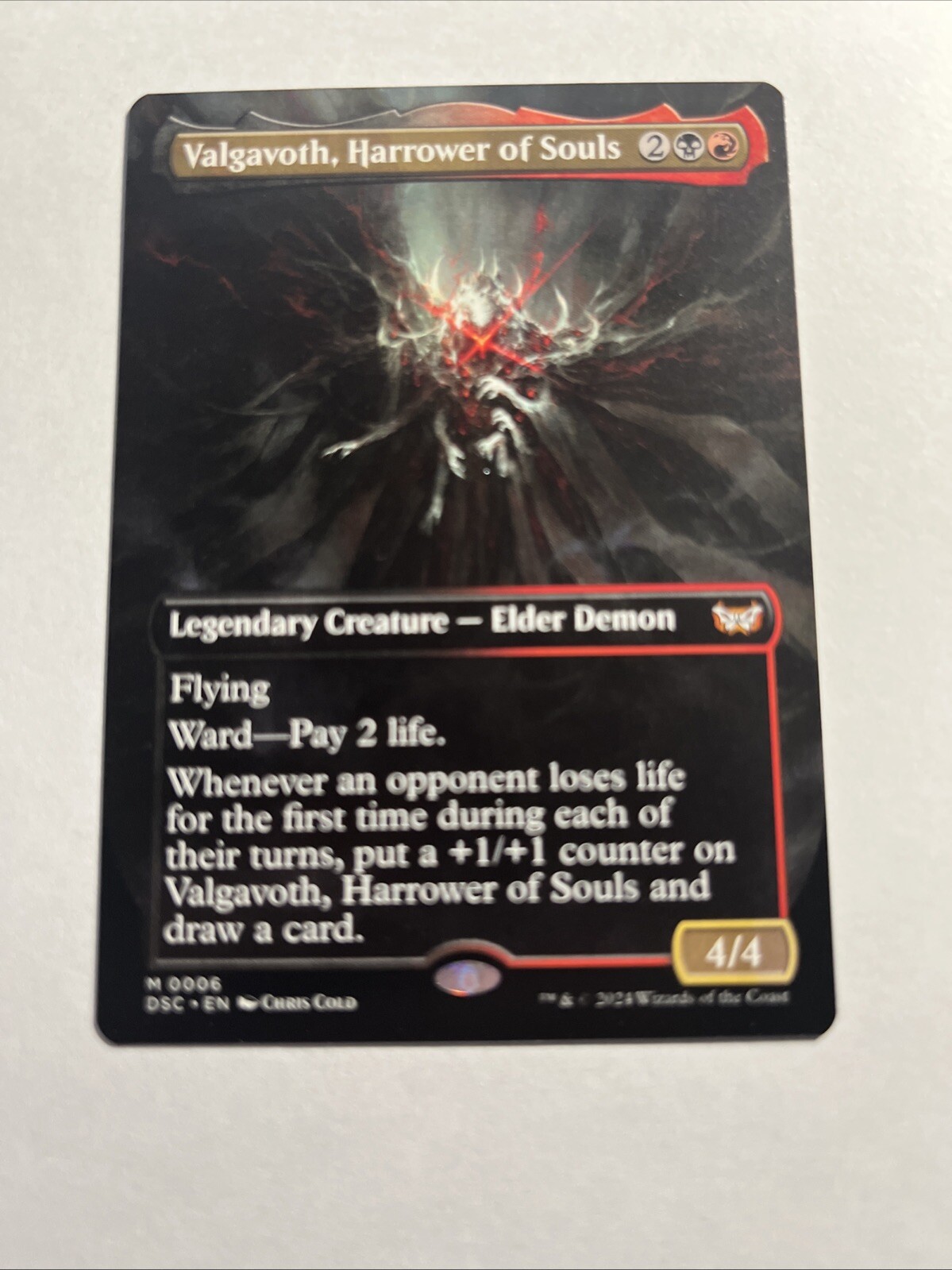 Valgavoth, Harrower of Souls Borderless Duskmourn: House of Horror ...