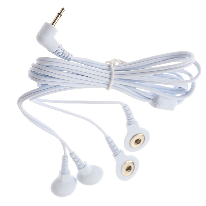 1 PC 4-Way Electrode Pads TENS Unit Lead Wires Cables Connection ...