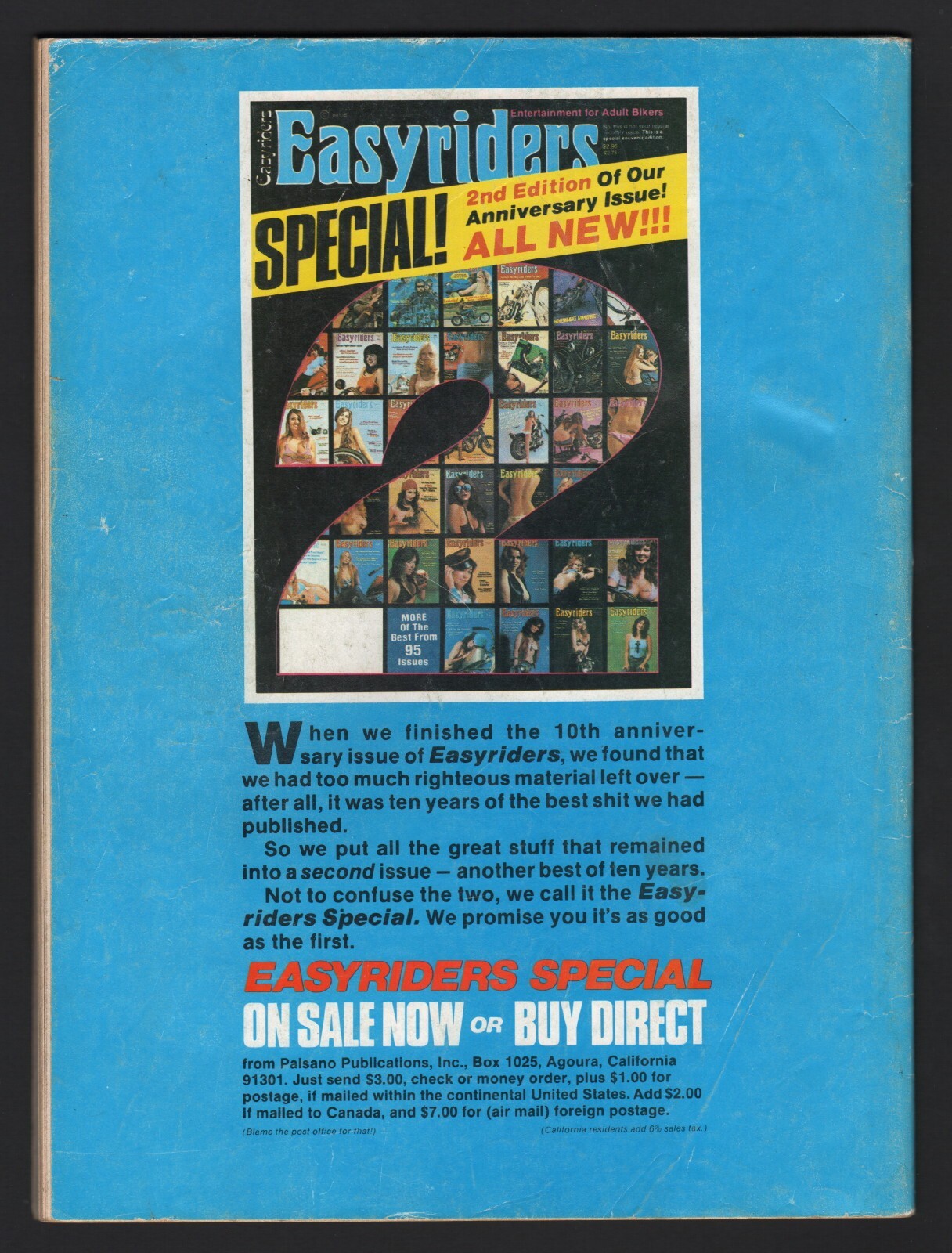 EASYRIDERS MAGAZINE - #113, November 1982, Cover Creases, NO DAVE MANN ...