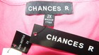 Chances R Women Plus Size 1x 2x 3x Sheer Chiffon Chevron Pink Swing ...