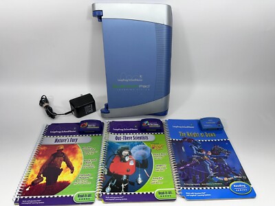 Leap Frog 30025 School House Quantum Pad Learning System 3 Games TESTED ...