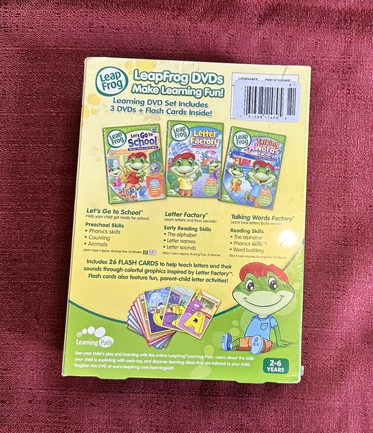 Leap Frog Learning DVD Set 2009 Sealed Free Shipping!! 31398114895 | eBay